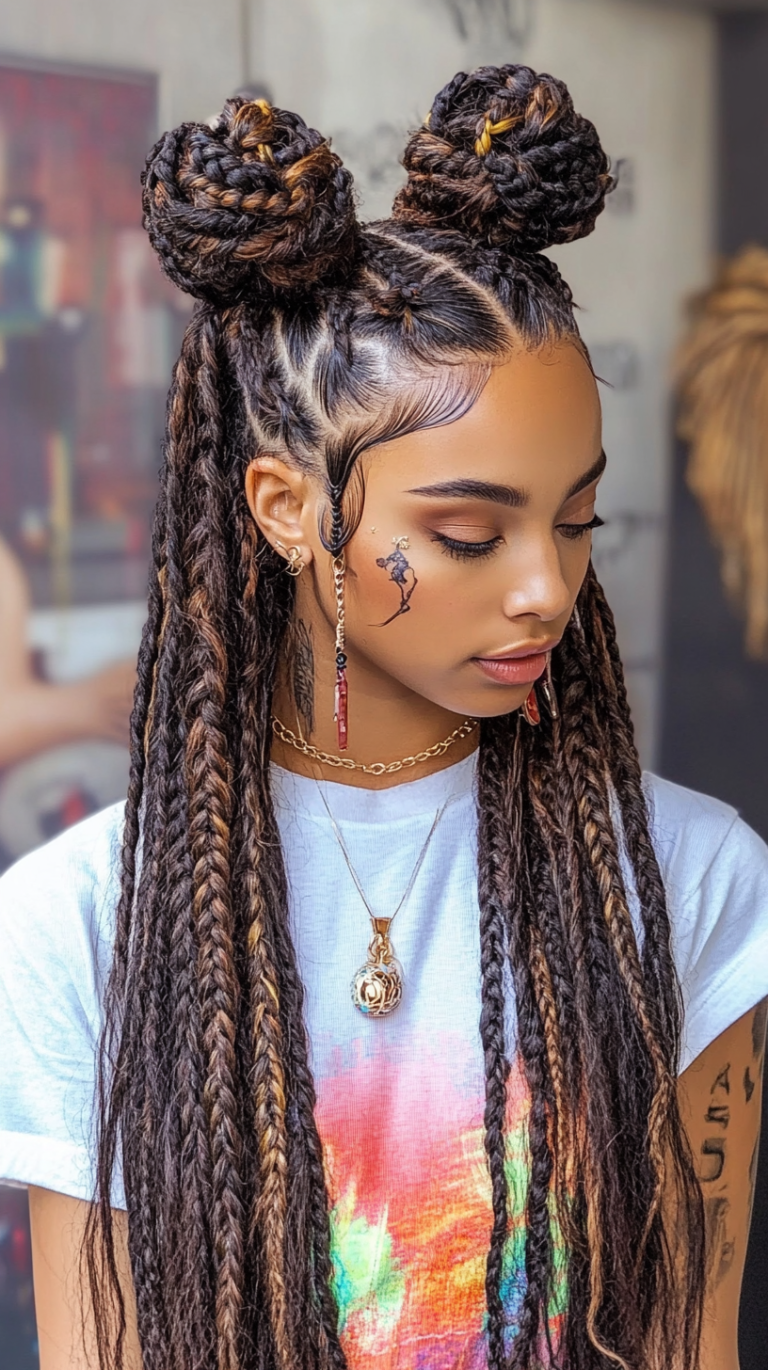 20 Half Up Half Down Hairstyles with Braids – Trendy & Stylish Looks ...