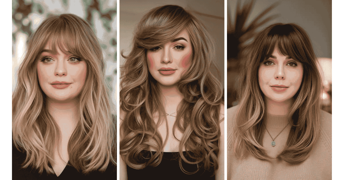 16 Best Baby Bangs for Round Faces – Cute & Flattering Styles - trimizy.com